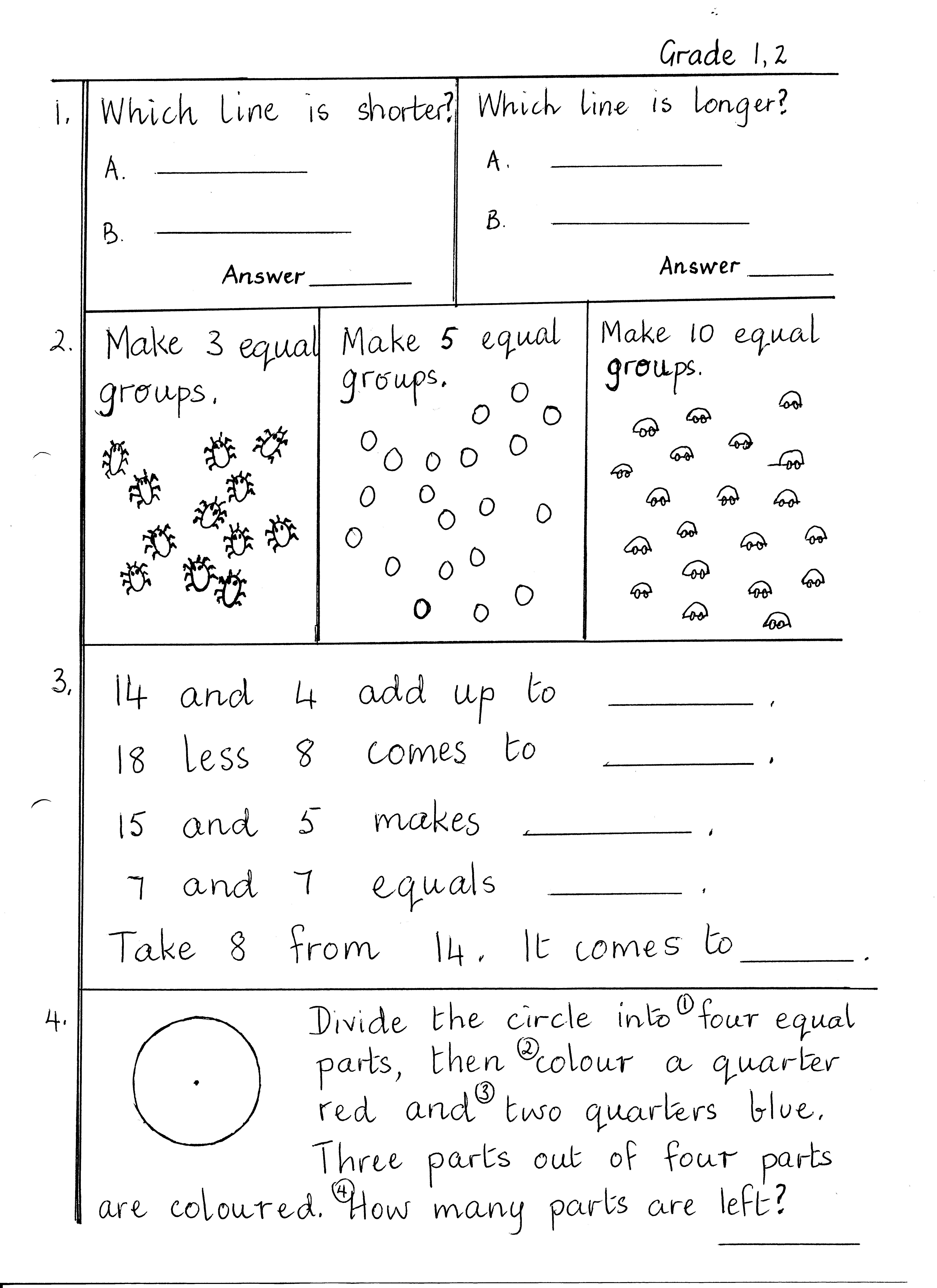 Six Math Sheets For Grade 1 Maths Pack Tutoring Primary Six Math Sheets For Grade 1 Maths Pack Tutoring Primary